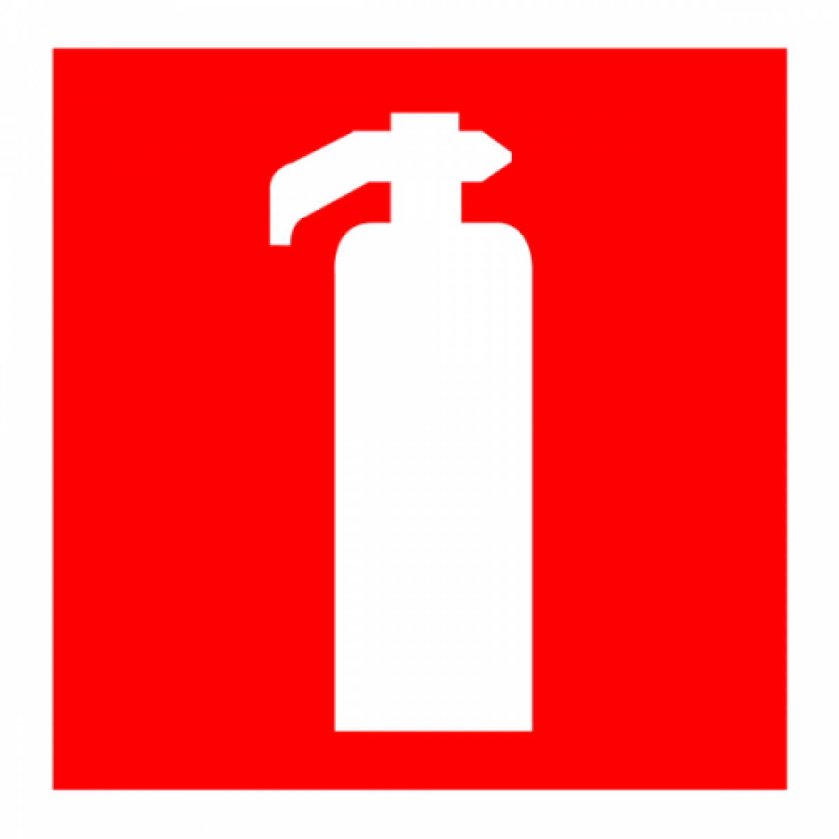 Pictogram Brandblusser 100 x 100 mm | RH Brandbeveiliging