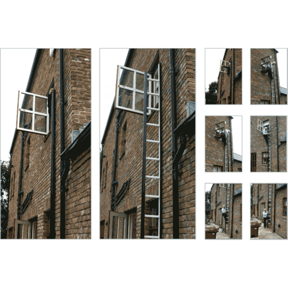 Vluchtladder Regenpijp | RH Brandbeveiliging | Uitklapbare Vluchtladder